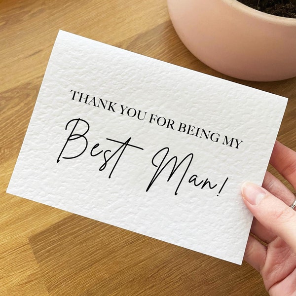 Best Man Card - Etsy UK