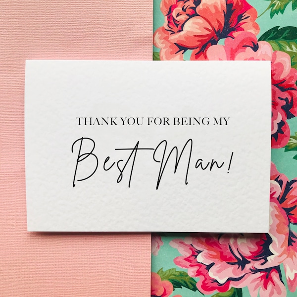 Thank You Being My Man - Etsy