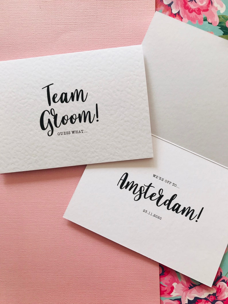 Surprise Hen Do/ Stag Do Holiday Reveal Card. Stag and Hen | Etsy UK