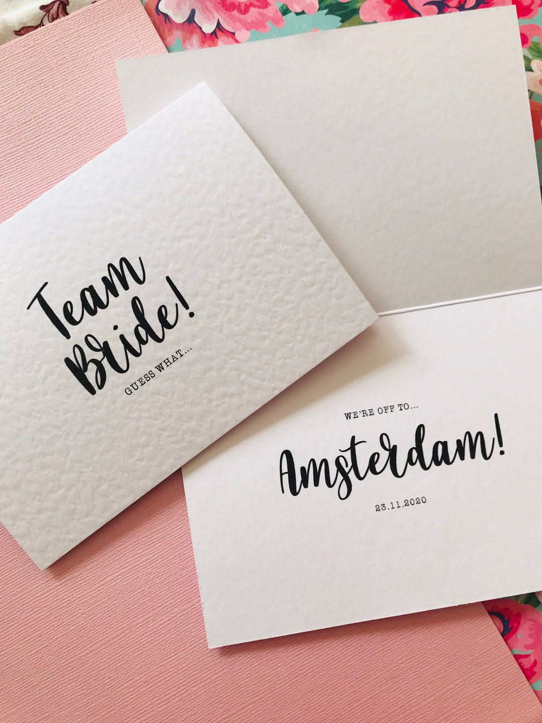 Surprise Hen Do/ Stag Do Holiday Reveal Card. Stag and Hen Weekend ...