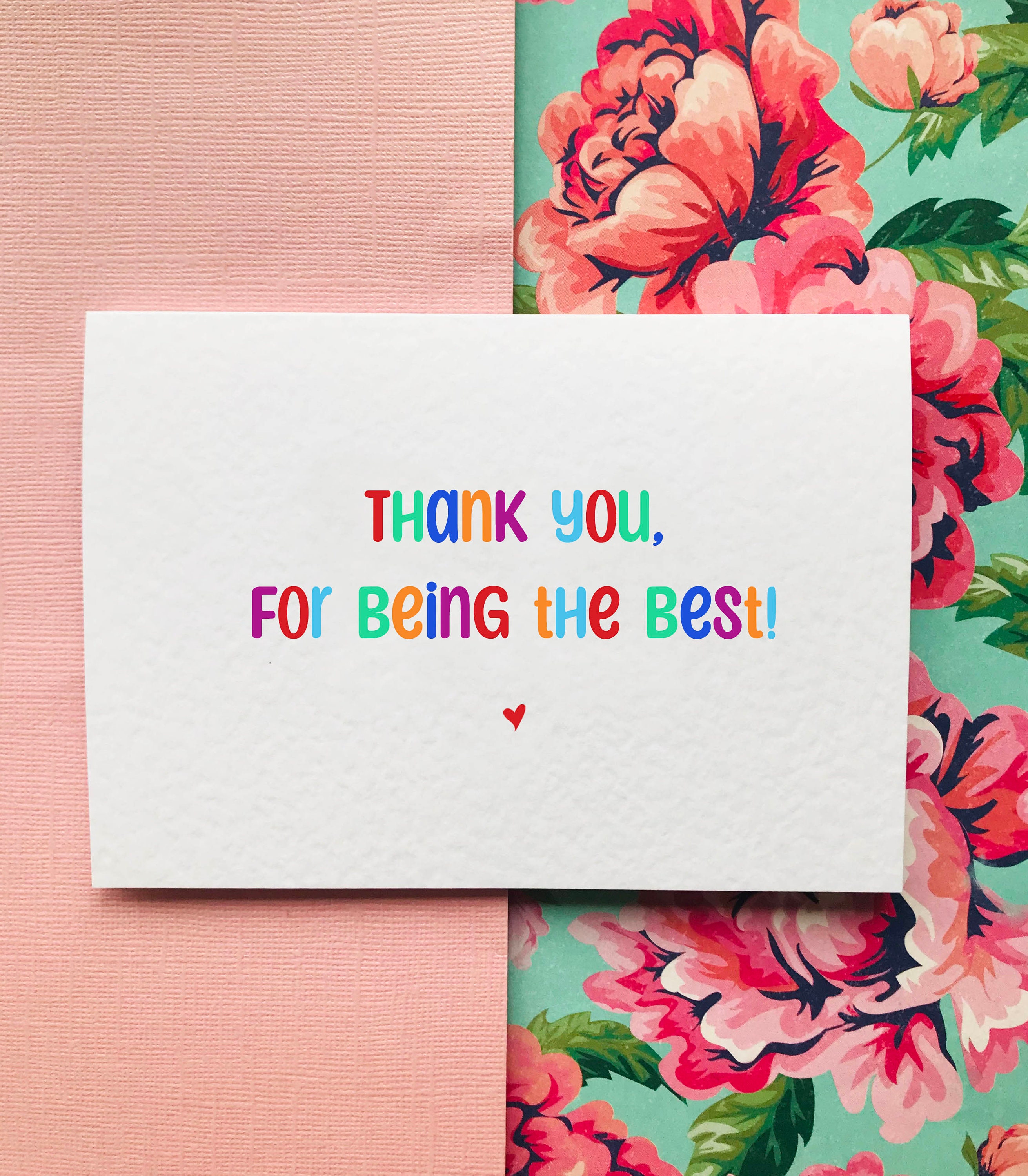 Thank You for Being the Best Card - Etsy