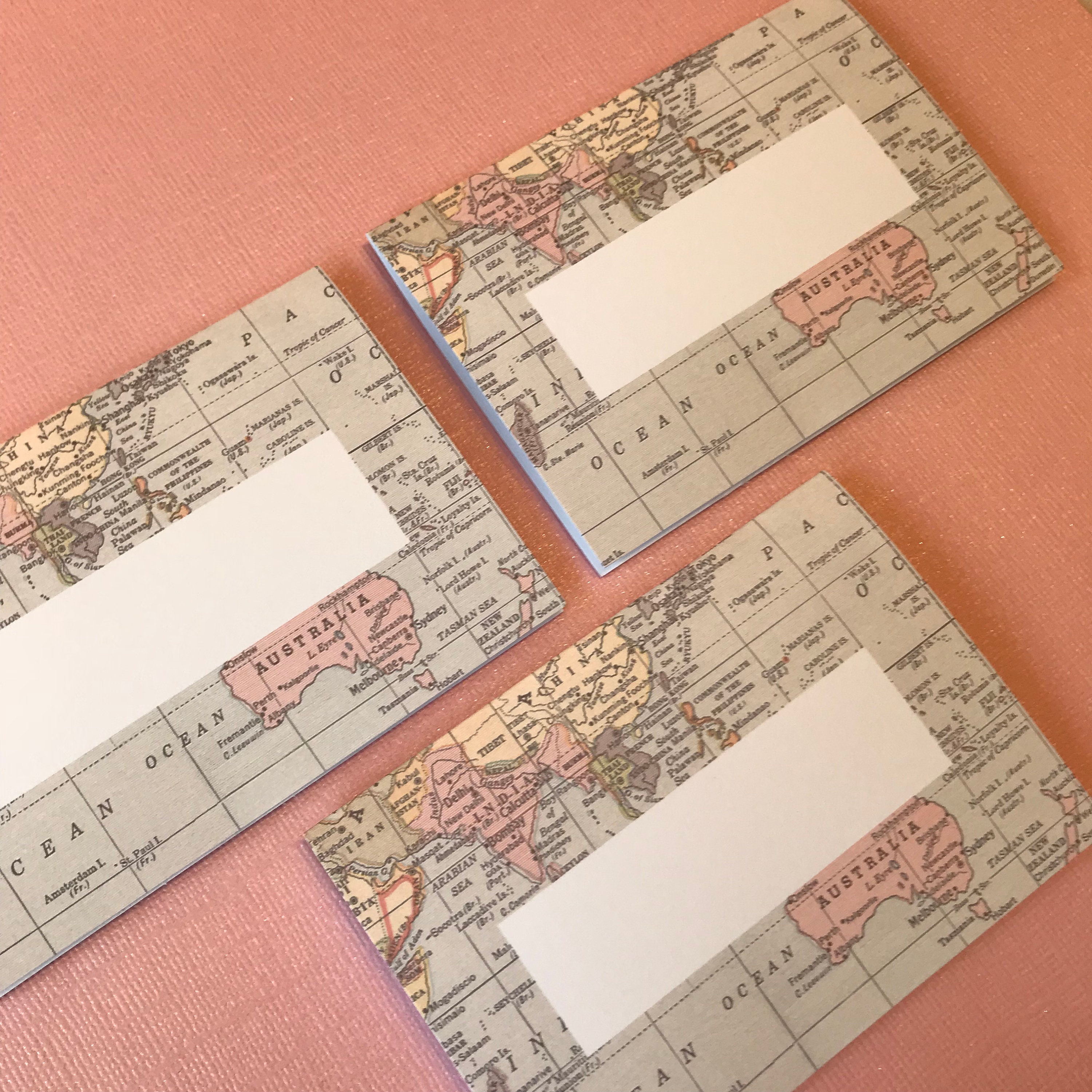 World Map Travel Inspired Wedding Guest Place Cards/ Wedding | Etsy