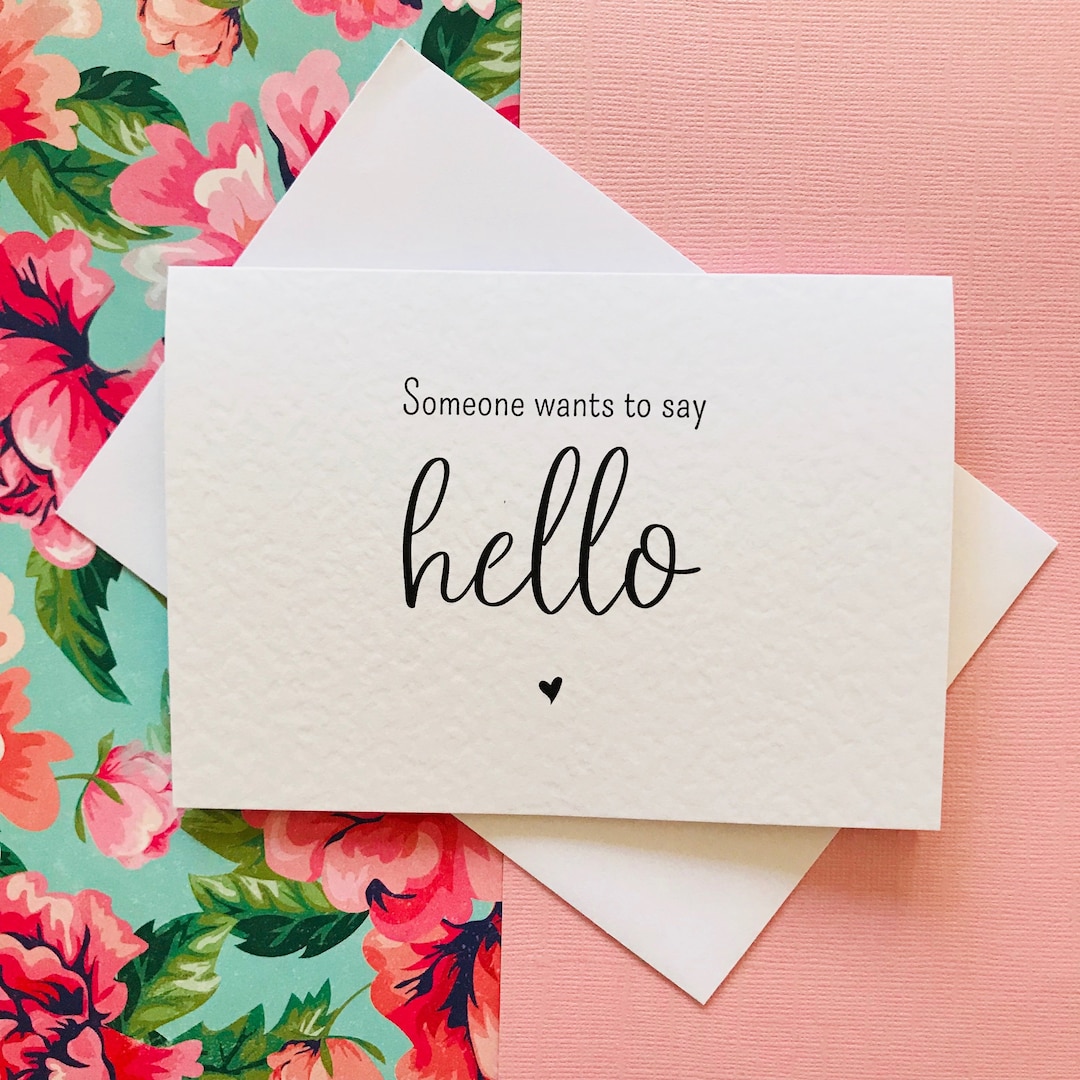 Pregnancy Announcement Card: Scan Photo, 'someone Wants to Say Hello ...