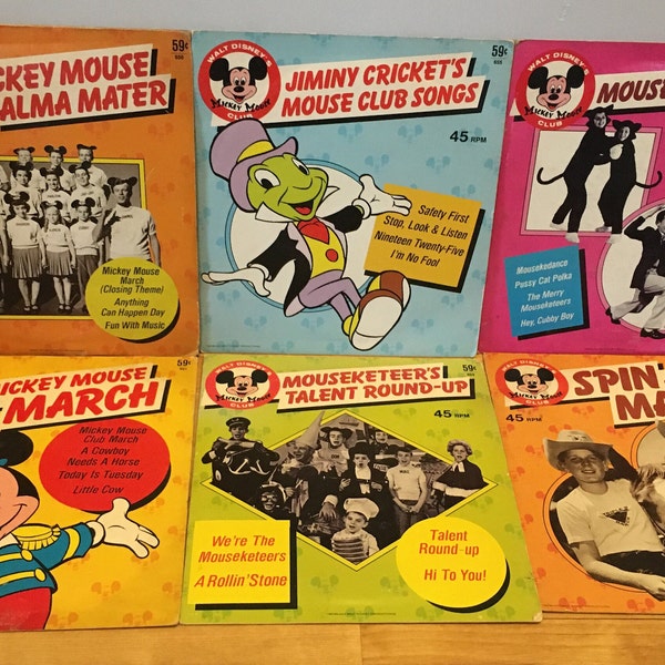 Mickey Mouse Records - Etsy