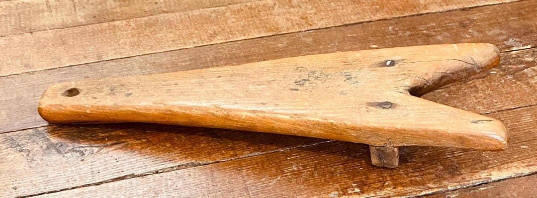 Vintage Boot-jack Wood Wall Hanging Cabin Decor Useful Collectible Home ...