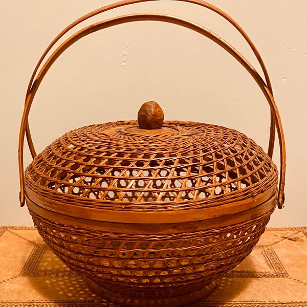 Small Basket With Lid - Etsy