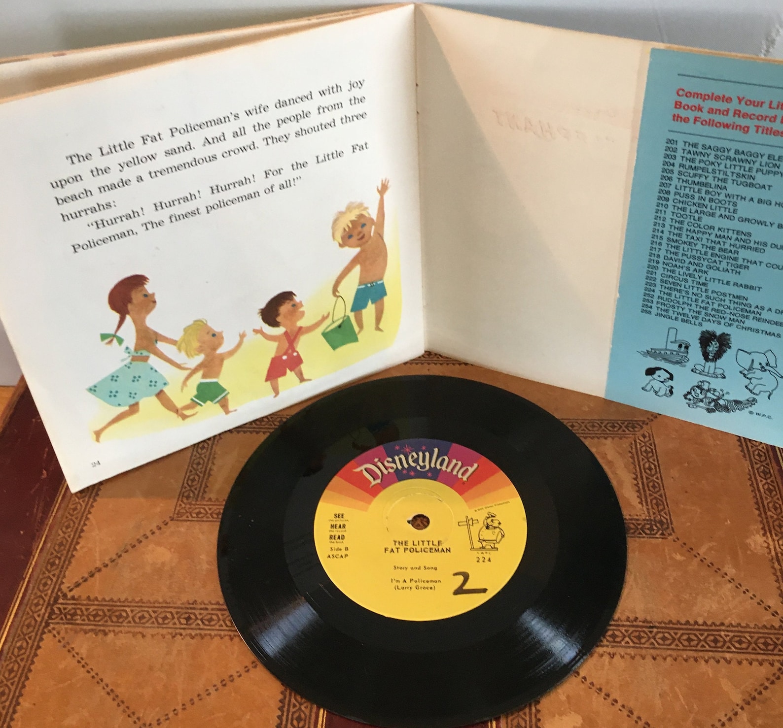 Little Golden Book & Record Disneyland Little Fat | Etsy