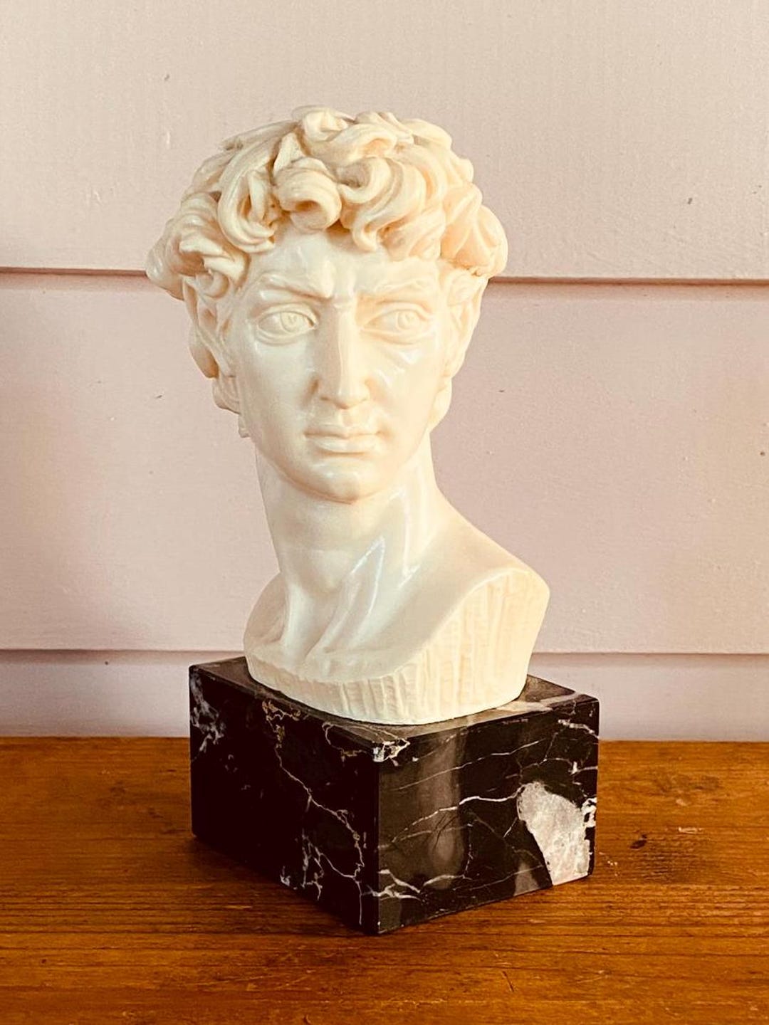Vintage A Santini Signed Alabaster-resin "david" Mid Century - Etsy