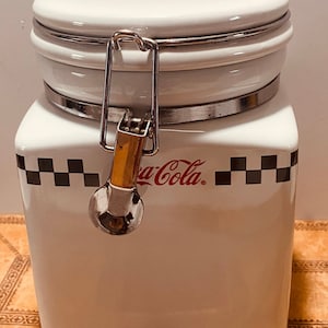 Vintage Coca Cola Ceramic Canisters Trio of Storage Jars Collectible ...