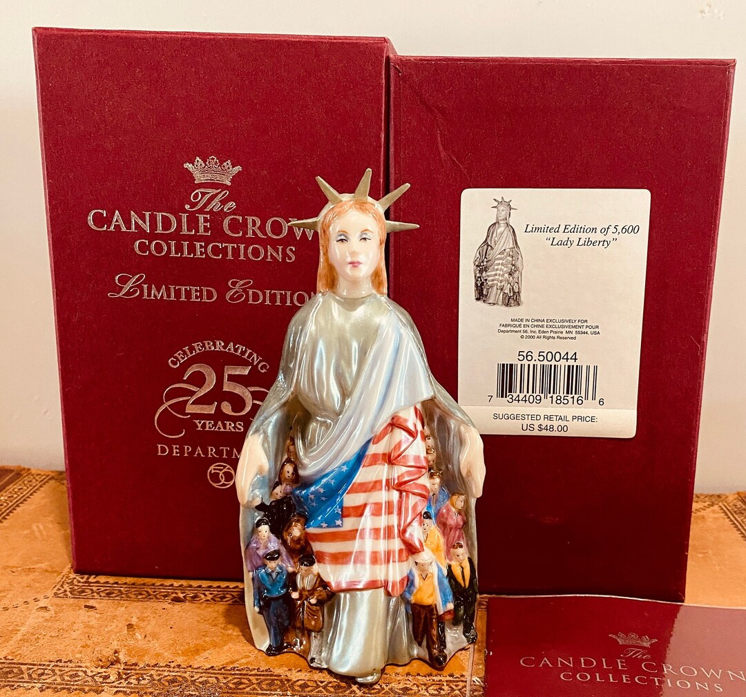 Vintage Candle Crown - Limited Edition - Lady Liberty - Department 56 ...