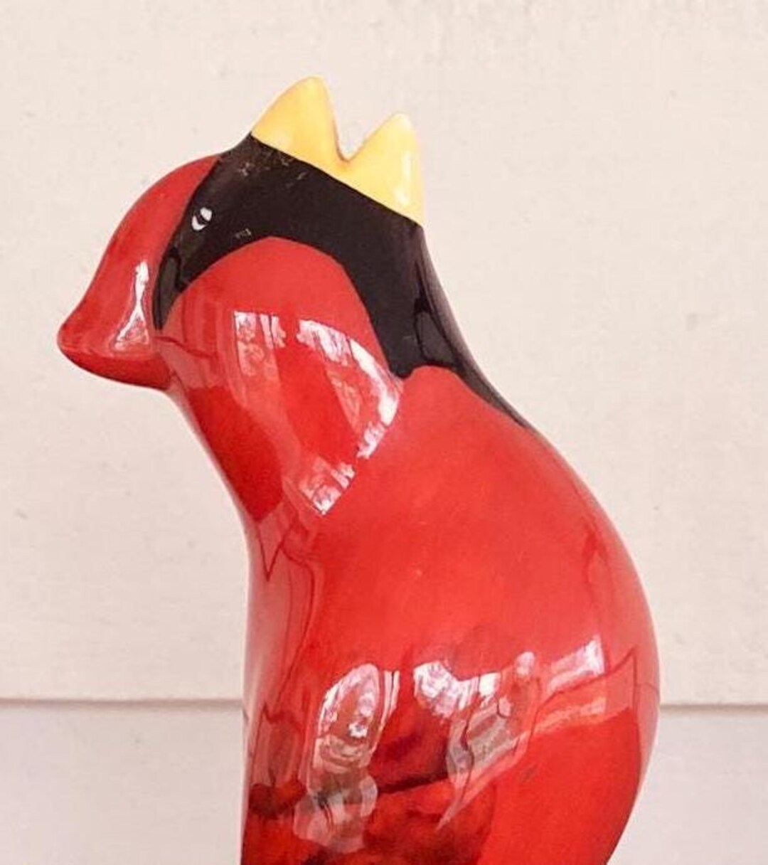 Cardinal Pie Bird Pfaltzgraff Red Bird Vintage Home Decor Collectible ...