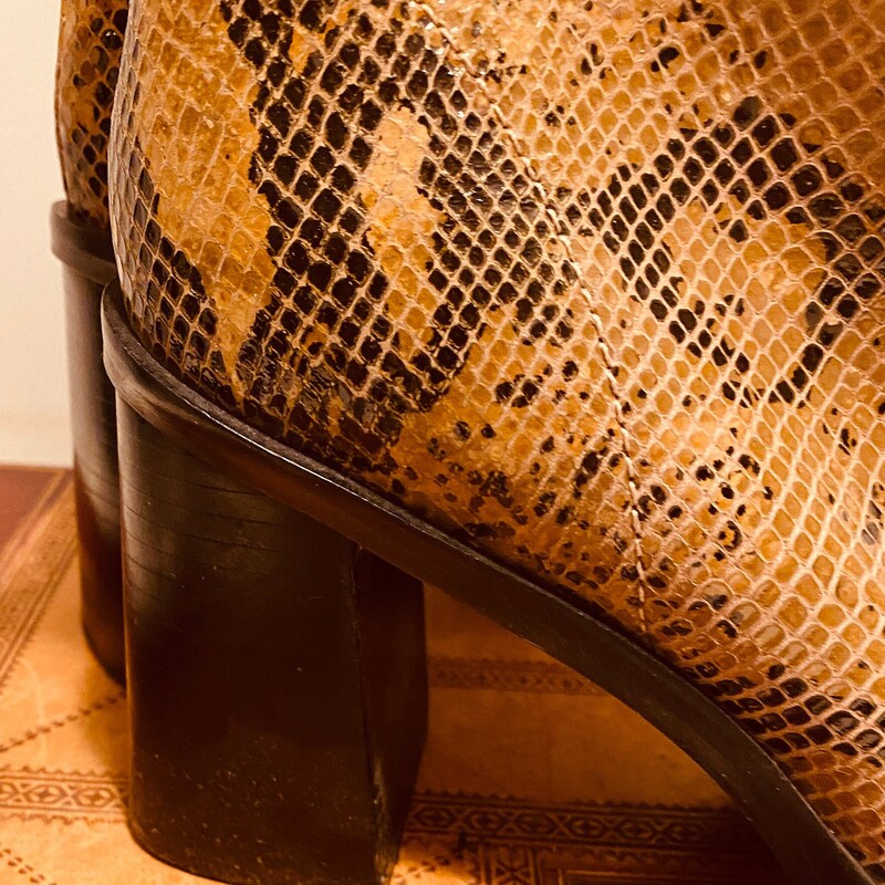 Snake Skin Boots - Etsy