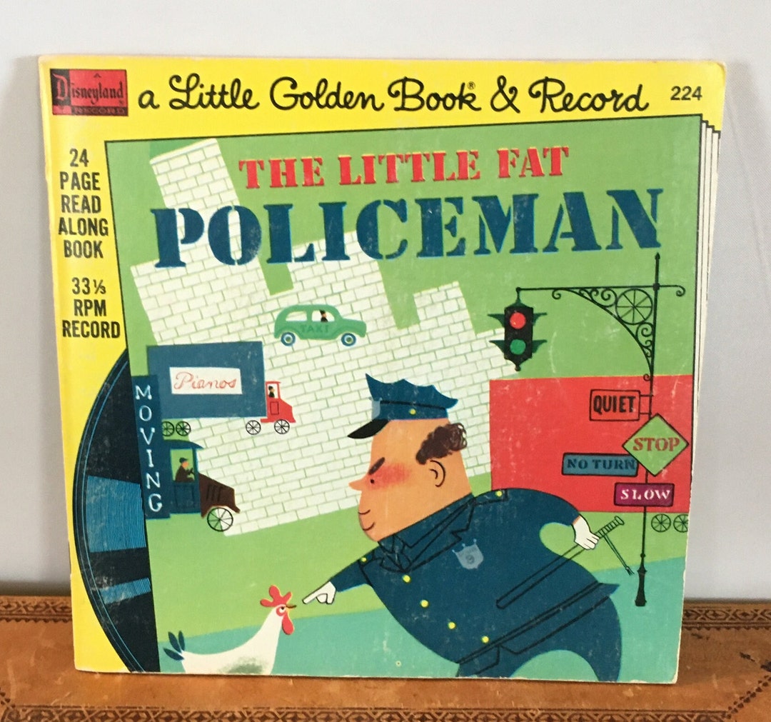 Little Golden Book & Record - Disneyland - Little Fat Policeman - 1976 ...