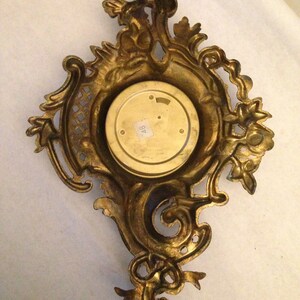 Rococo Wall Clock - Cast Metal - Brass Finish - Germany - Etsy