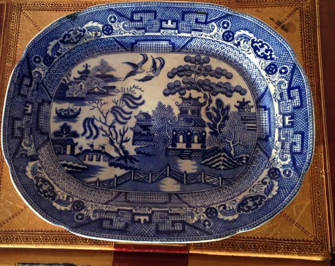 Willow Pattern Platter by Allertons England - Meat Platter - Vegetable ...