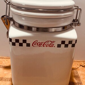 Vintage Coca Cola Ceramic Canisters Trio of Storage Jars Collectible ...