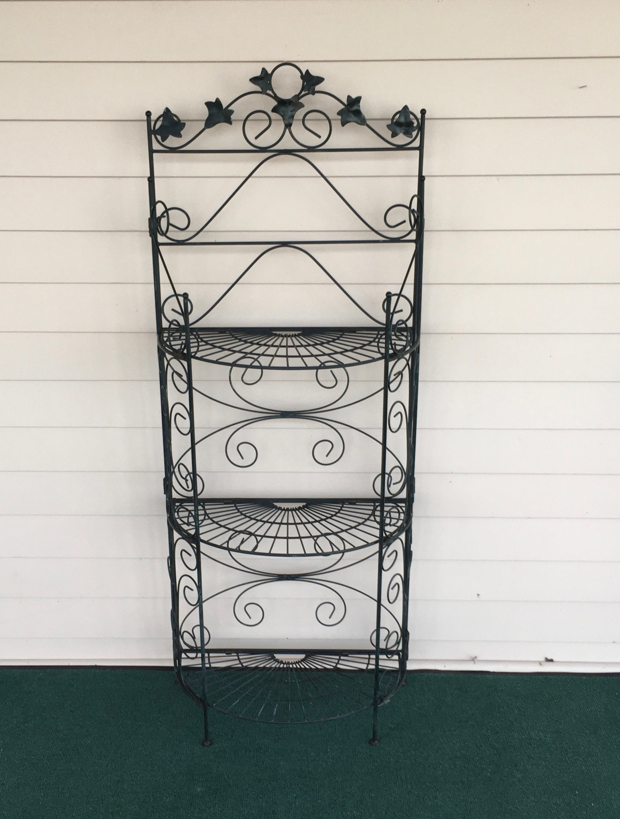 Folding Metal Shelf Garden Shelf Kitchen Shelf Wire | Etsy