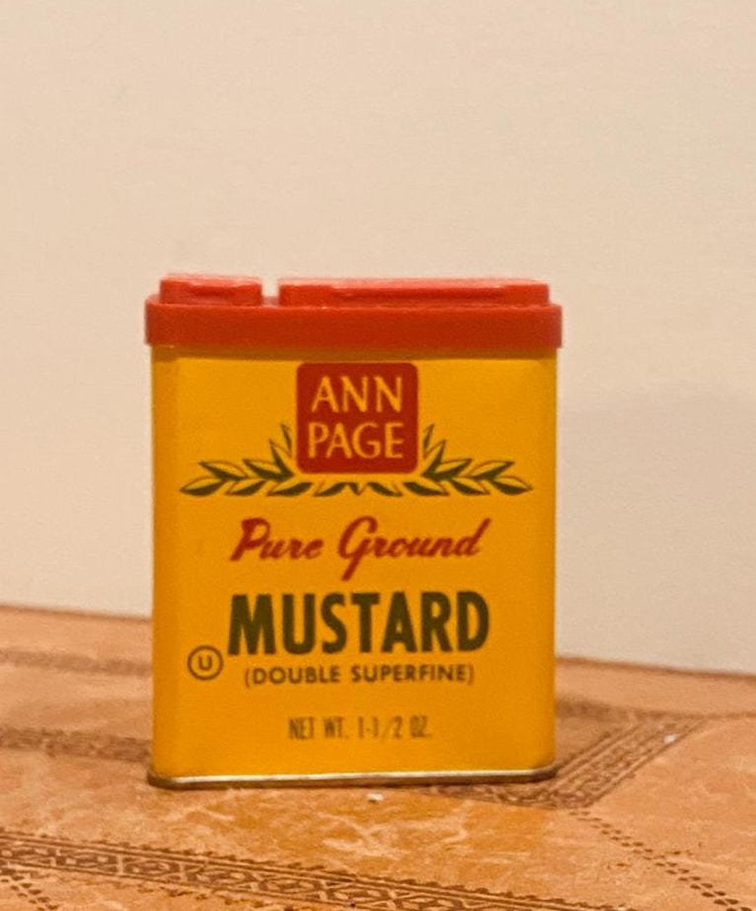 Vintage ANN PAGE Pure Ground Mustard Tin Collectibles Advertising - Etsy