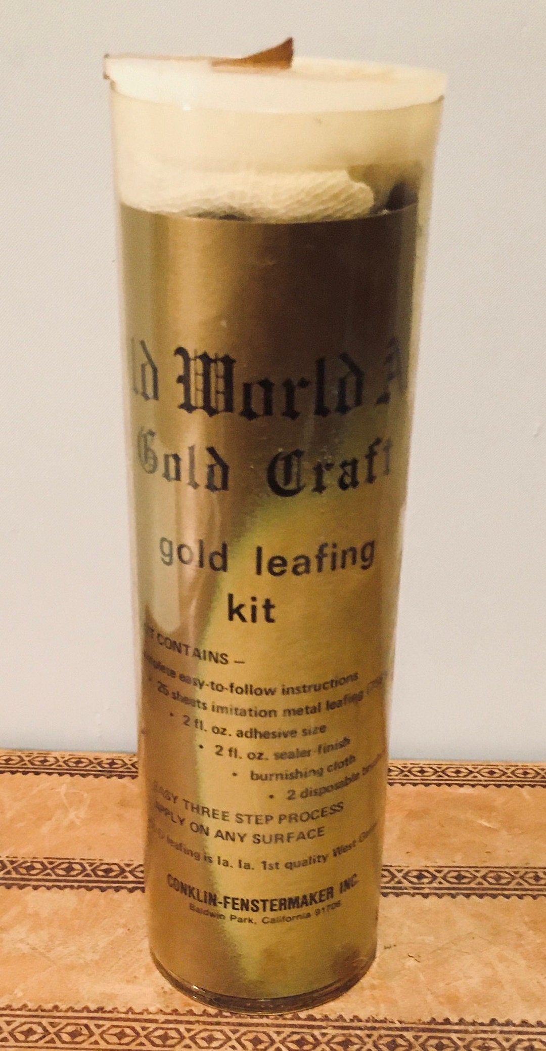 Vintage Salvage Old World Art Craft Gold Leafing Kit - Etsy