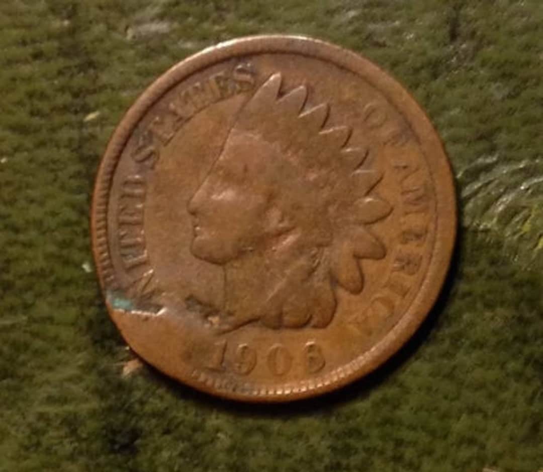 1906 Copper Indian Head Wheat Penny Collectible Coin - Etsy