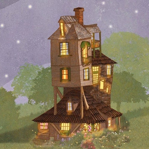 A010: the Burrow Home of the Weasley Family - Etsy