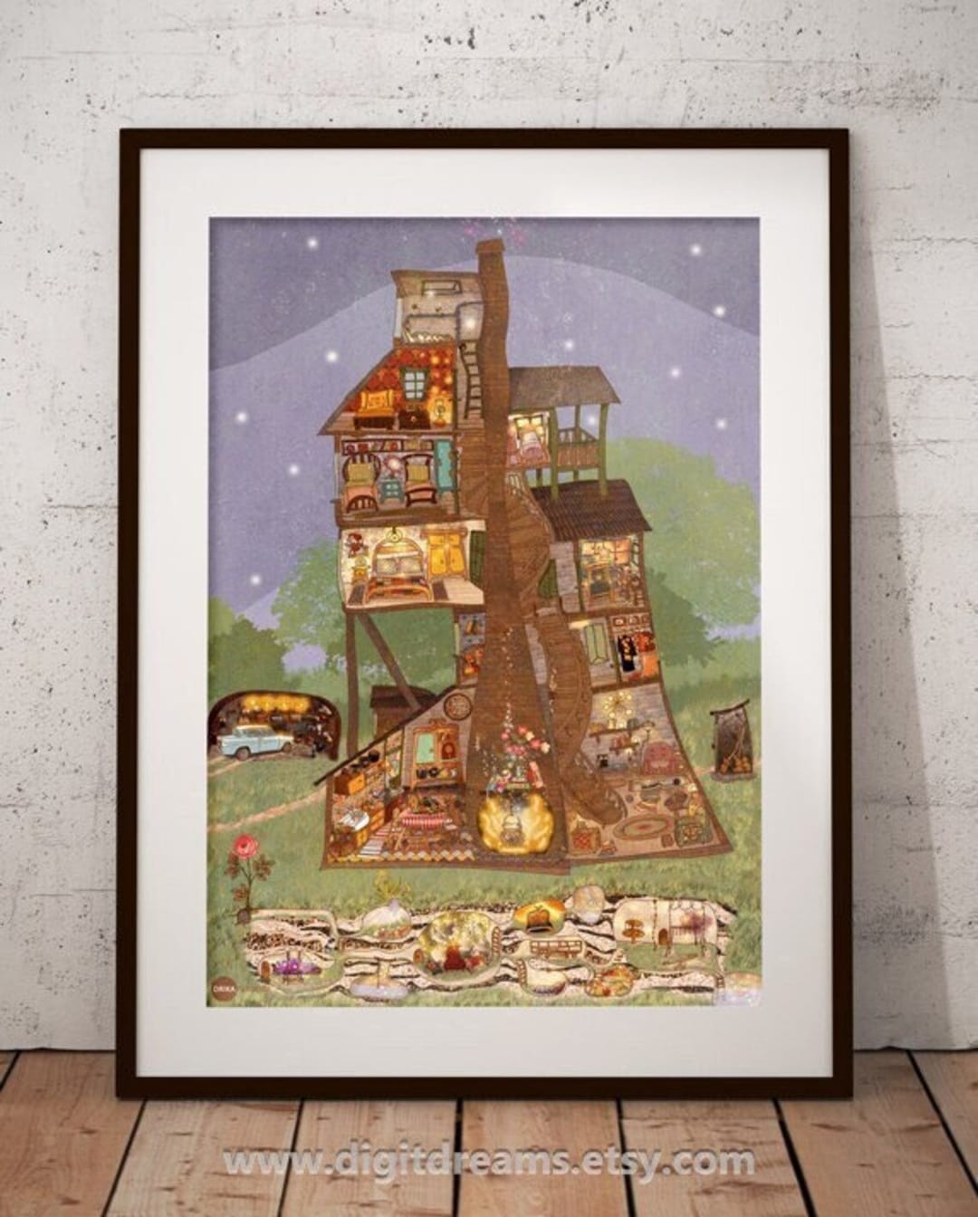 A029: the Burrow, Home of the Weasley Family - Etsy