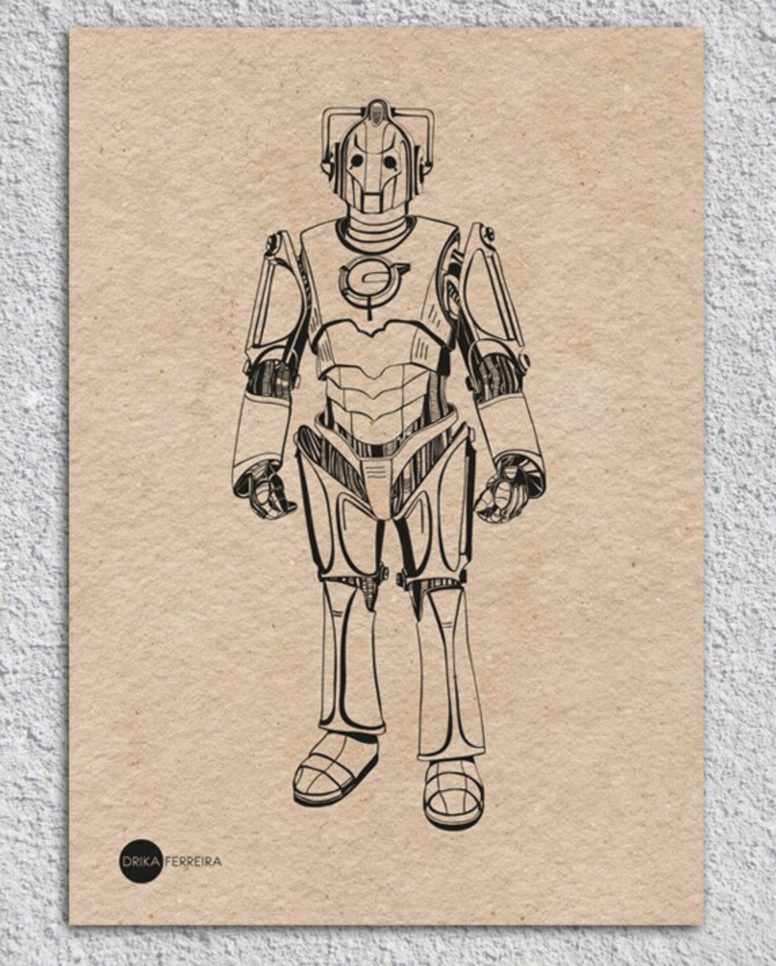 I003: Doctor Who Cyborg Cyberman - Etsy
