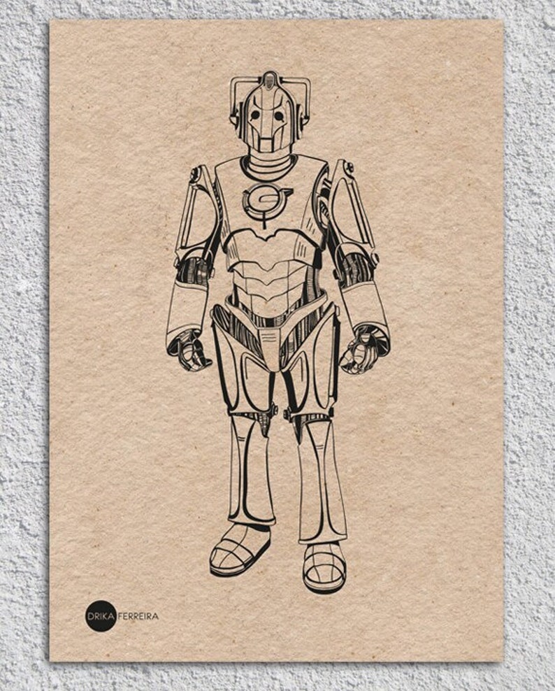 I003: Doctor Who Cyborg Cyberman - Etsy