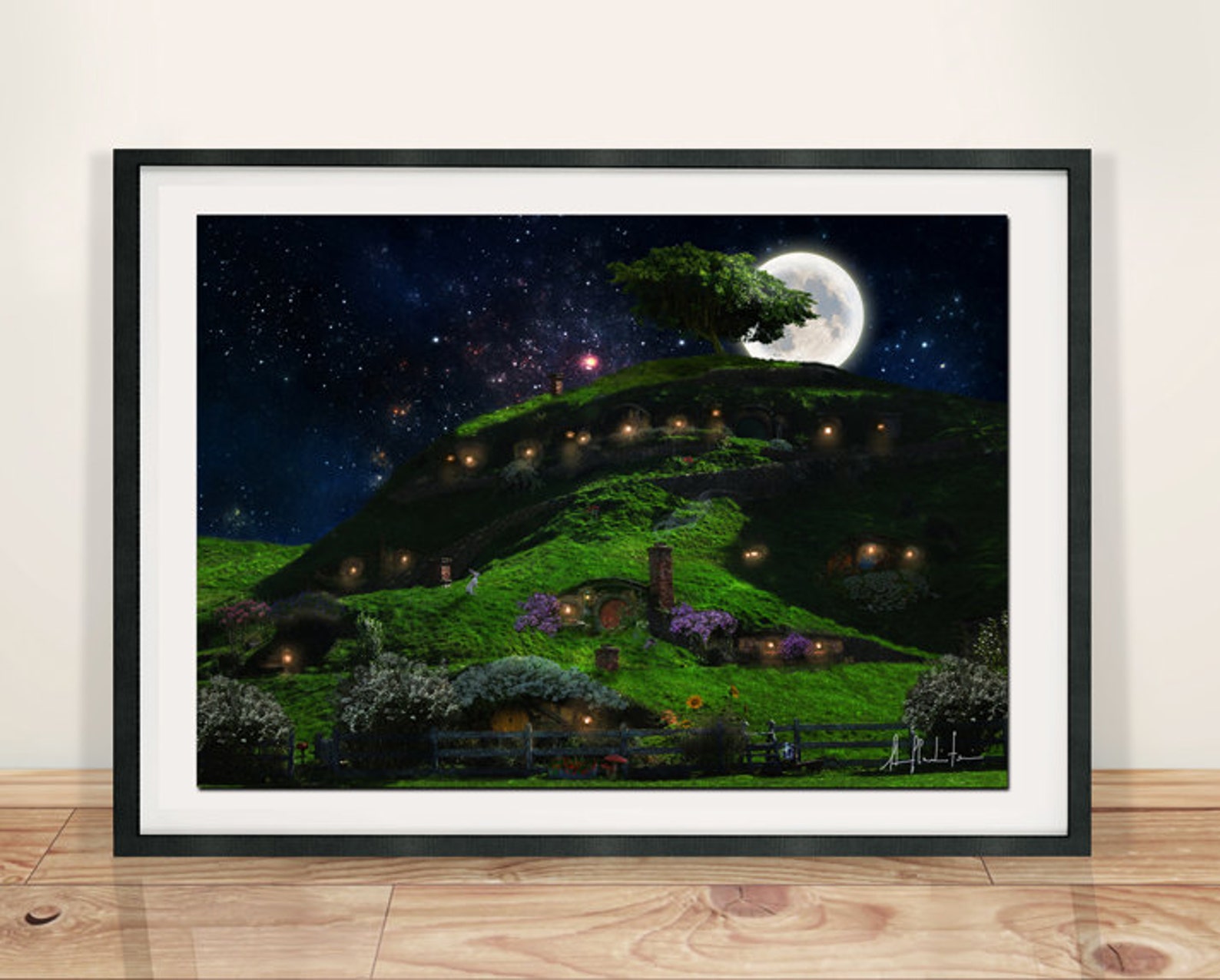 A019: Poster Middle Earth the Shire - Etsy