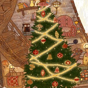 A034: the Burrow, Weasley Family at Christmas - Etsy