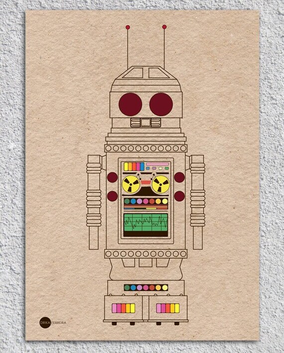 I005: Robot Arthur Toy - Etsy