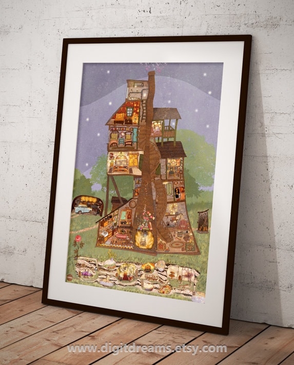 A029: the Burrow Home of the Weasley Family - Etsy