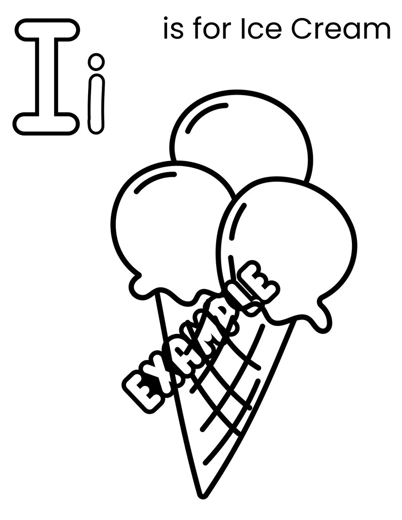 Alphabet, Coloring Book, Preschool, Pre-k, Download, Digital Coloring ...