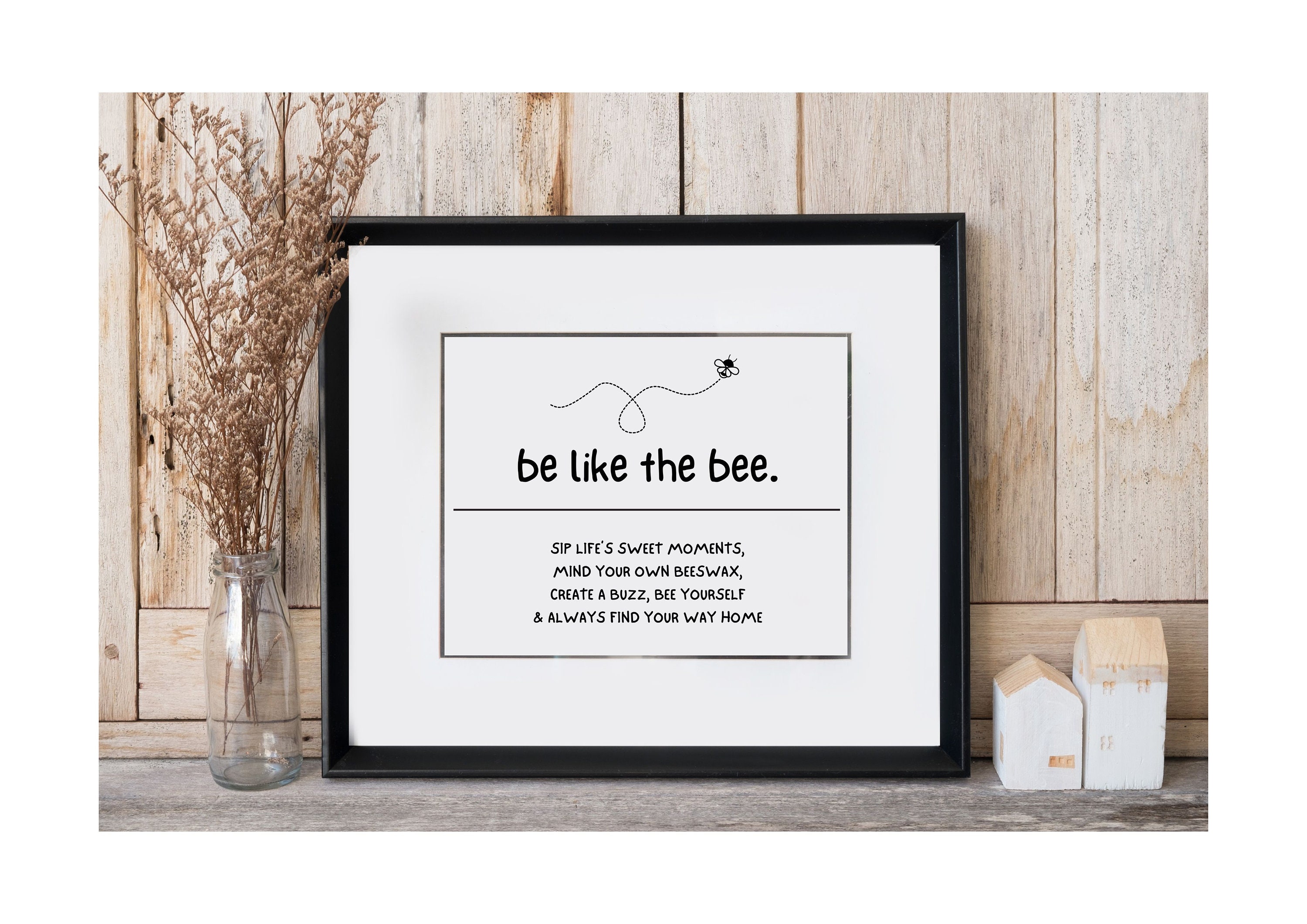 Be Like the Bee Print, Inspirational Bee Decor (PDF & PNG) - Etsy