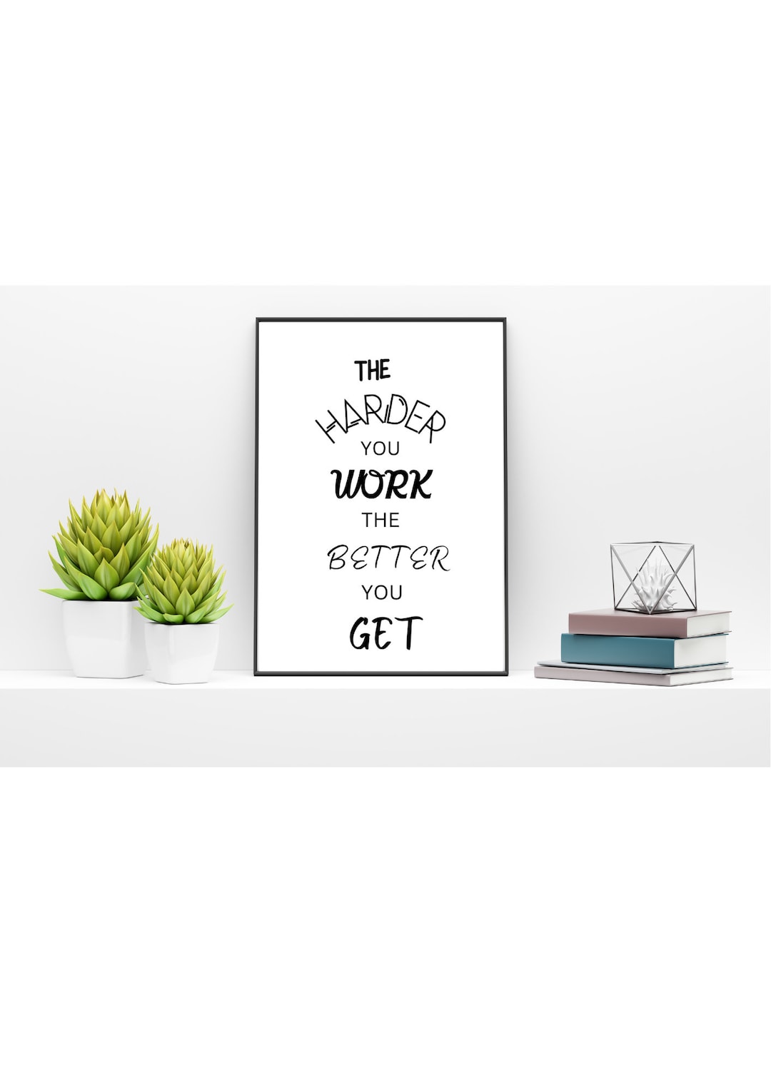 Hard Work Quote Print, Motivational Wall Art (digital Download) - Etsy
