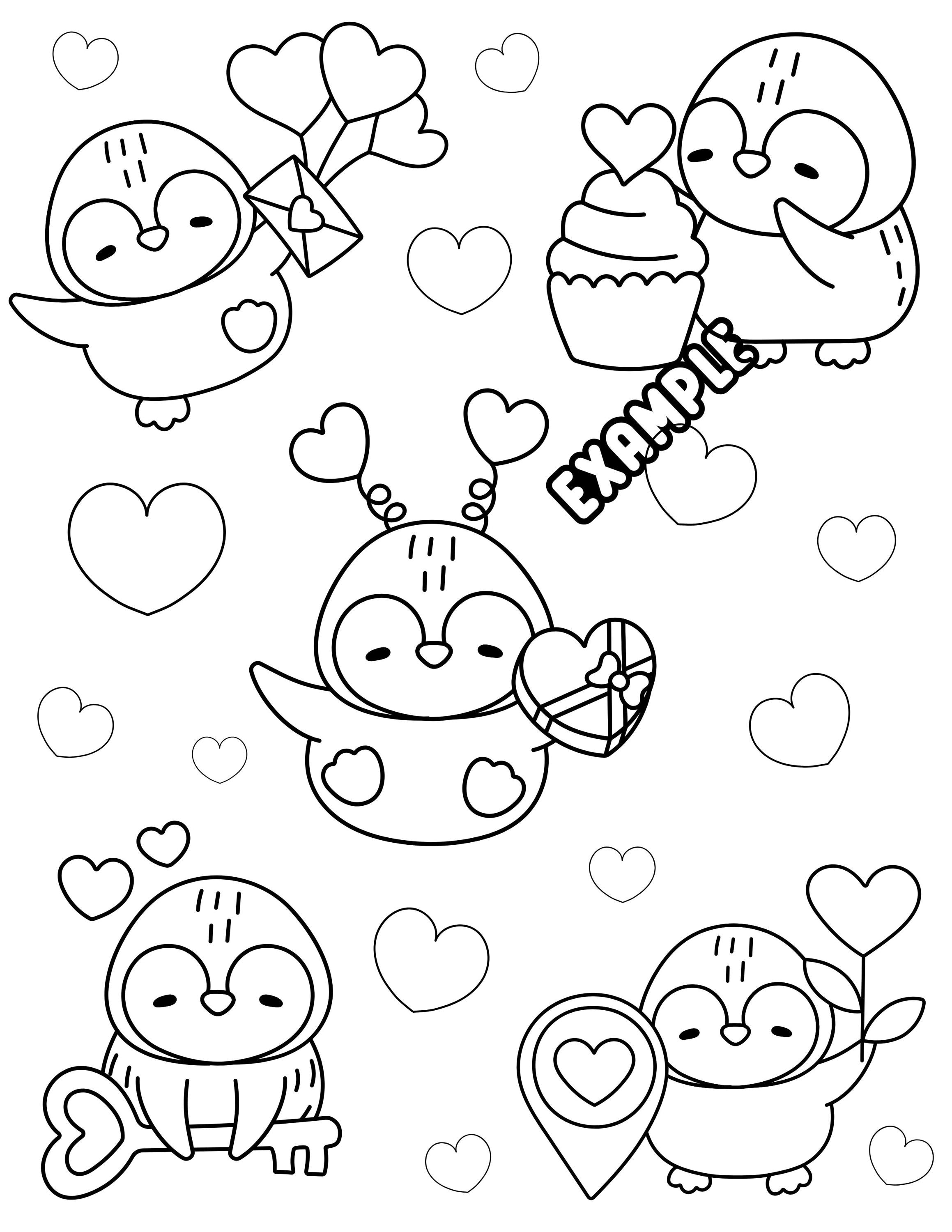 Valentine Day, Coloring Page, Preschool, Coloring, Page, Pre-k ...