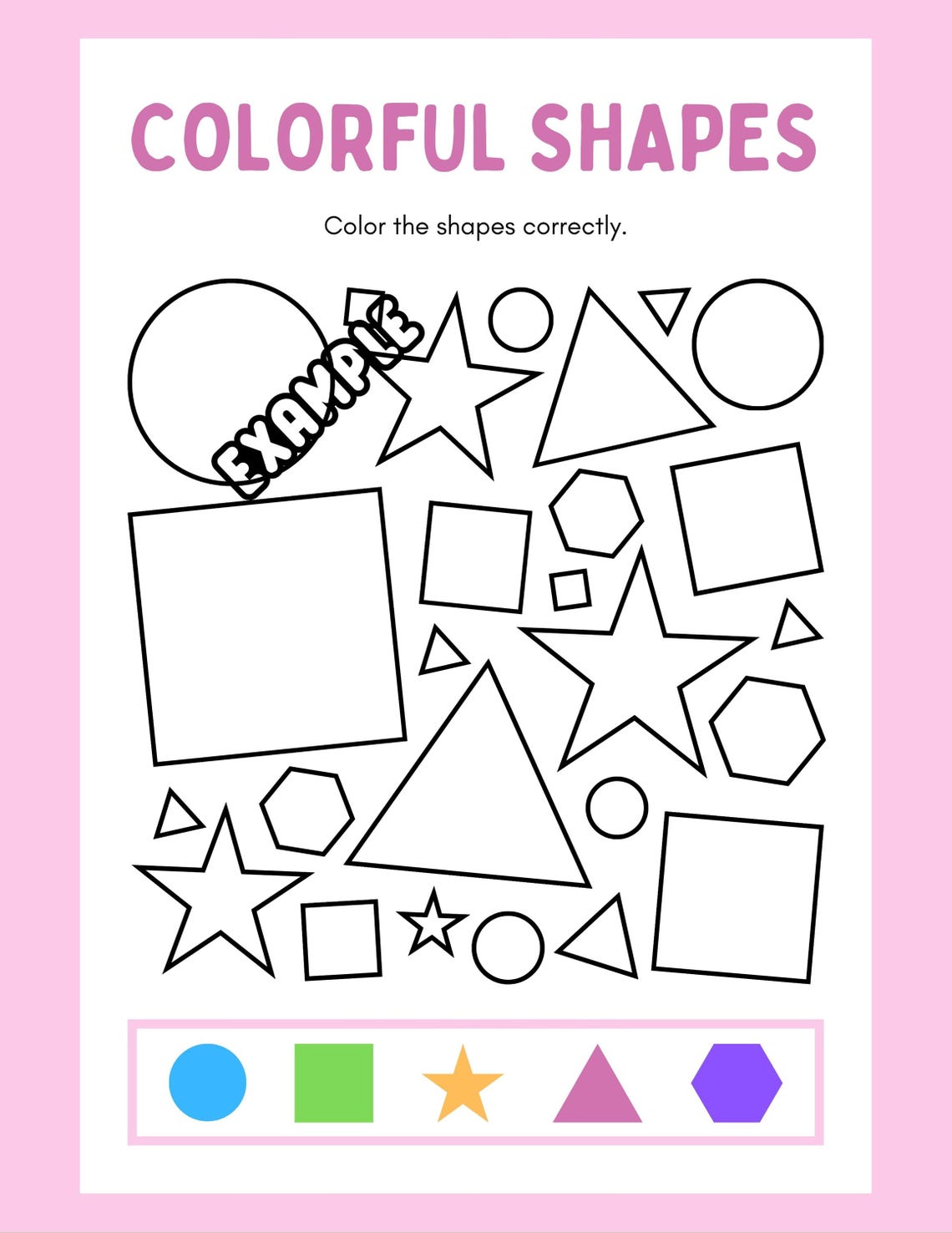 I Know My Shapes, Preschool, Workbook, Shapes, Learning, Pre-k ...