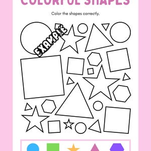 I Know My Shapes, Preschool, Workbook, Shapes, Learning, Pre-k ...