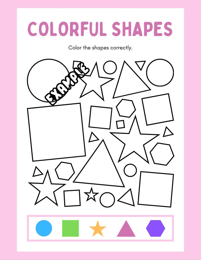 I Know My Shapes, Preschool, Workbook, Shapes, Learning, Pre-k ...