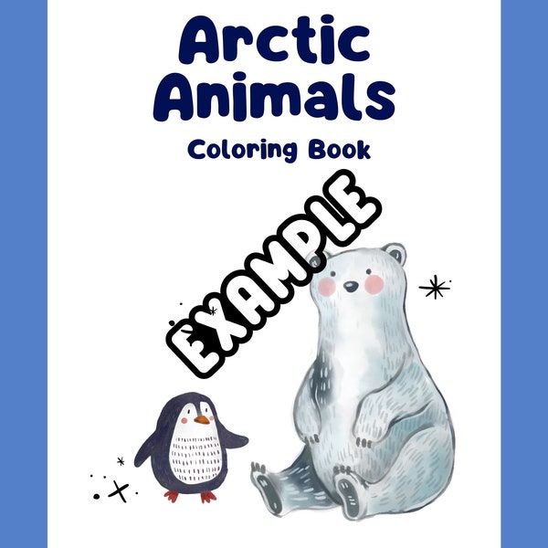 Arctic Animal Coloring Pages - Etsy
