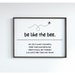 Be Like the Bee Print, Inspirational Bee Decor (PDF & PNG) - Etsy