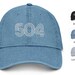 504 - Denim Hat, New Orleans Hat, Dad Hat, Mom Hat, College Hat ...