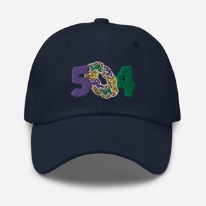 504 King Cake Dad Hat, New Orleans, 504 Hat, College Gift, New Orleans ...