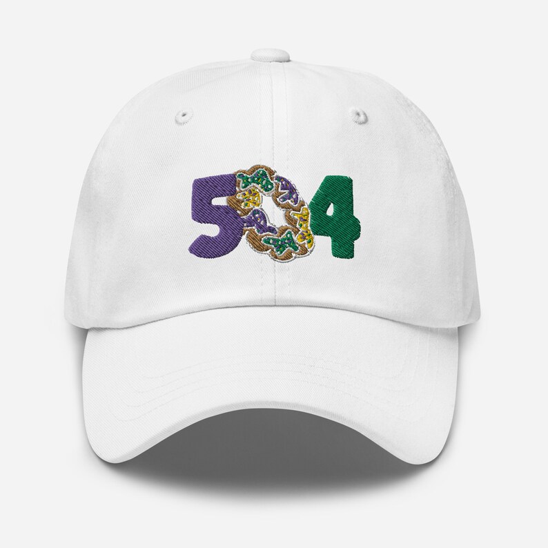 504 King Cake Dad Hat, New Orleans, 504 Hat, College Gift, New Orleans ...