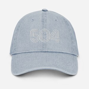 504 - Denim Hat, New Orleans Hat, Dad Hat, Mom Hat, College Hat ...