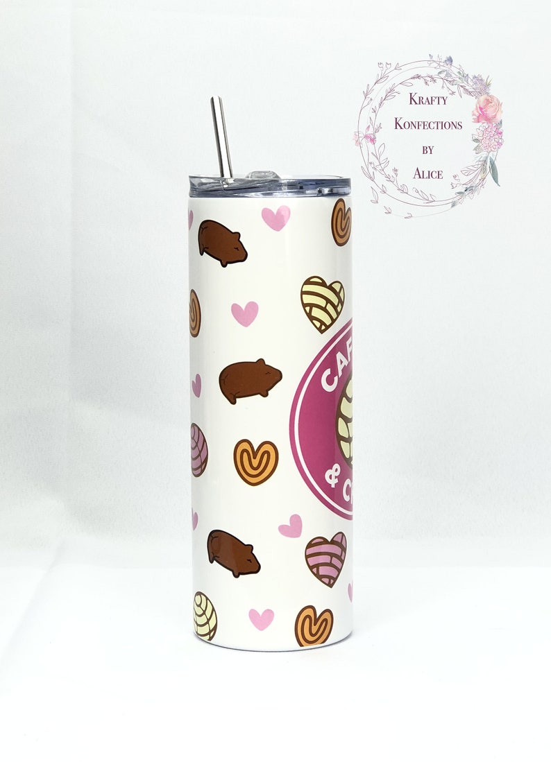 Stainless Steel 20 Oz. Skinny Tumbler - Cafecito & Chisme - Etsy