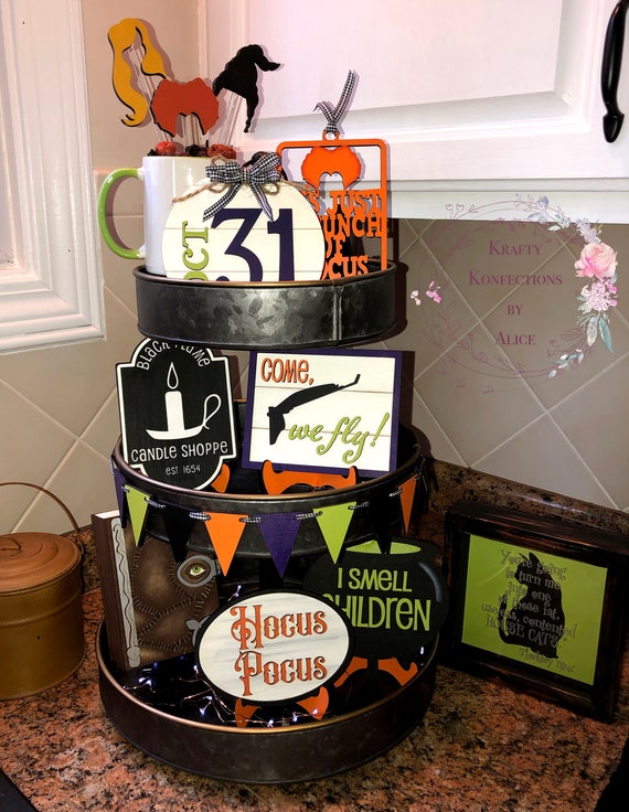 SVG Digital File ONLY Hocus Pocus 3-Tiered Tray Deluxe Mini | Etsy