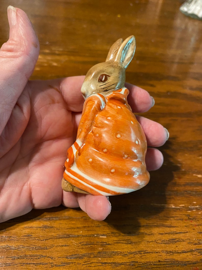 Beatrix Potters Poorly Peter Rabbit Figurine - Etsy