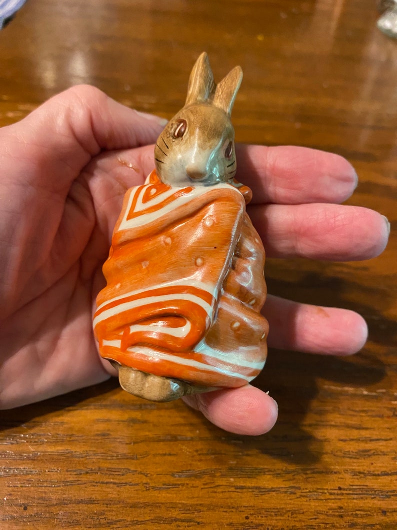 Beatrix Potters Poorly Peter Rabbit Figurine - Etsy