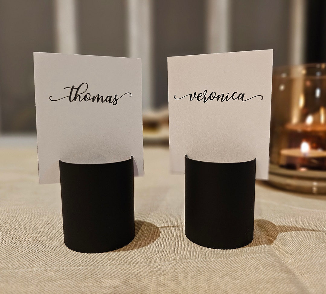 12 Pieces of Rustic Copper Place Card Holders, Wedding Card Holders ...